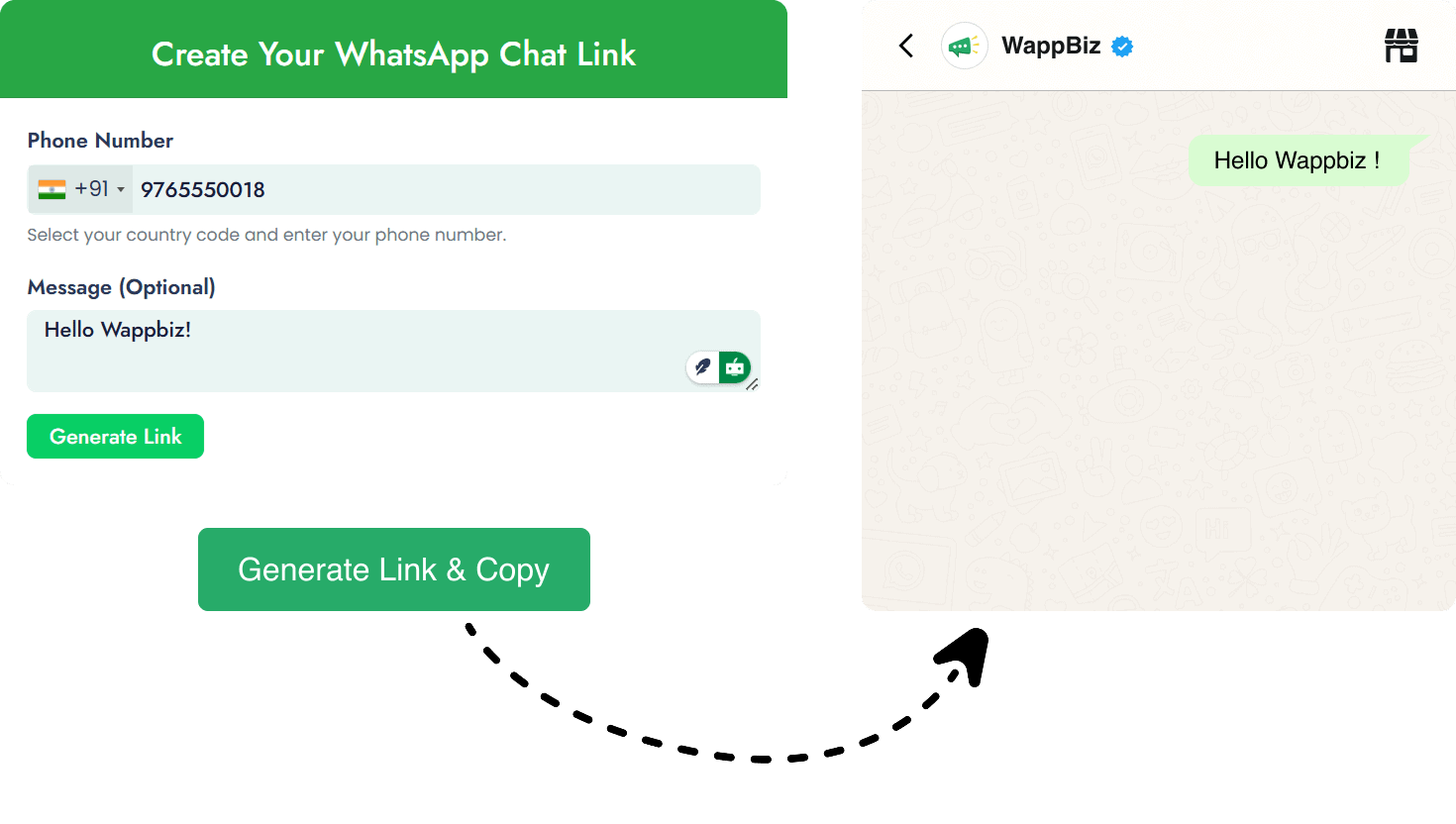 Free WhatsApp Link Generator Click to Chat Tool